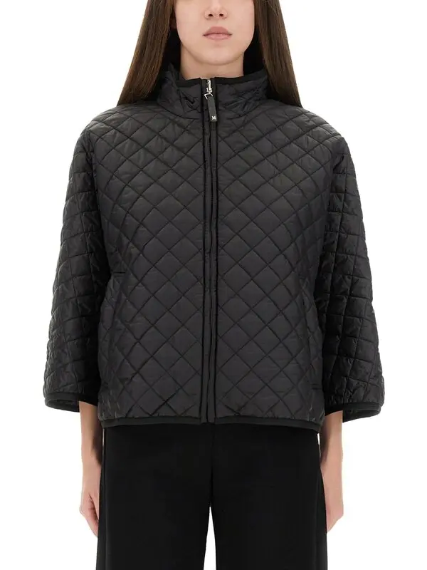 Max Mara S Delfina Quilted Shell Jacket - Black