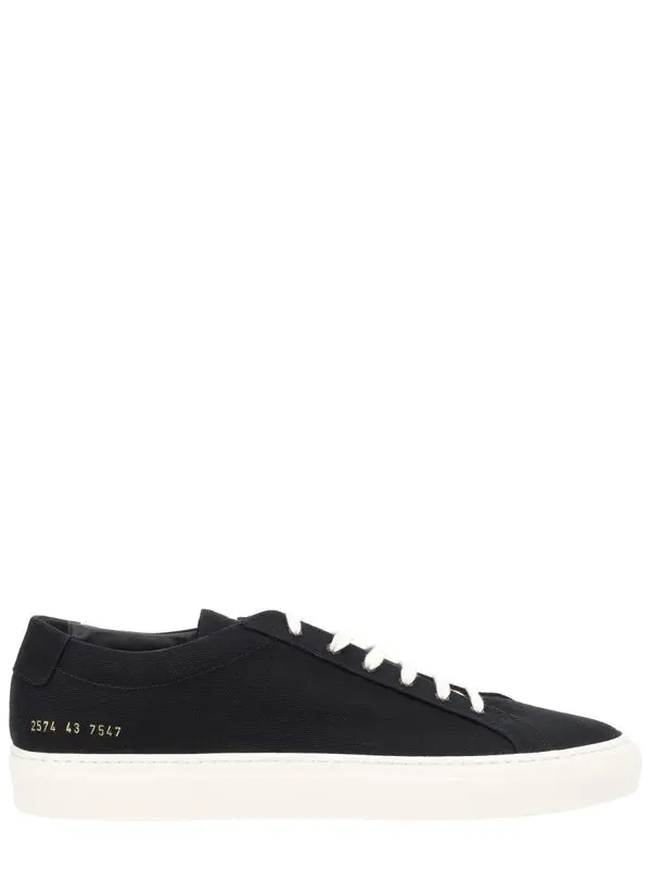 COMMON PROJECTS Low-top Canvas Sneakers - Black