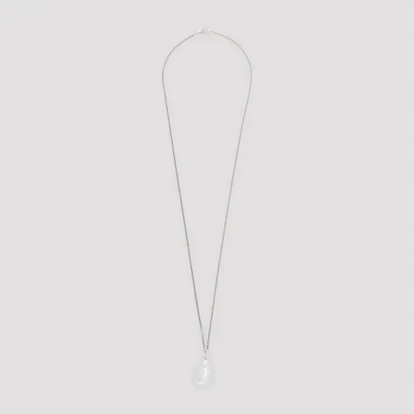 Phoebe Philo Silver Mini Pendant Necklace - Metallic