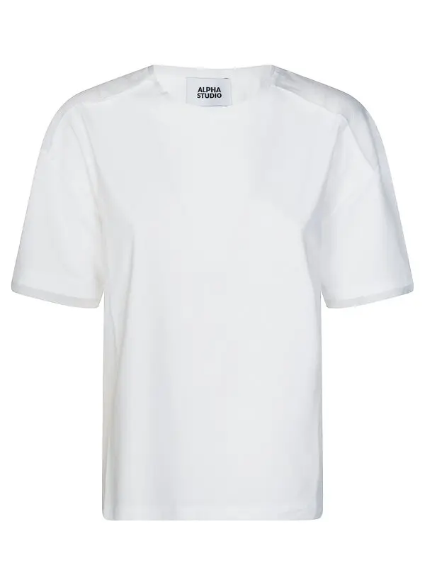 Alpha Studio Boxy Insert T-shirt For