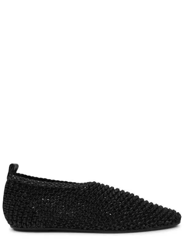 TOTEME Woven Leather Ballerina Flats