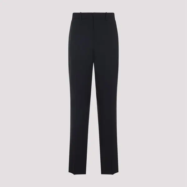 JIL SANDER Lightweight Wool Gabardine Trousers - Blue