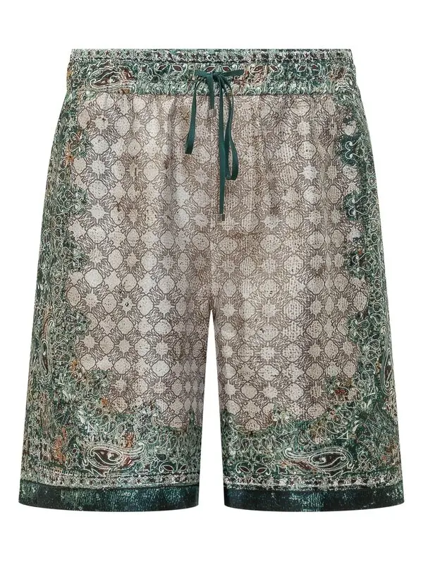 Amiri Bandana Print Drawstring Shorts - Multi