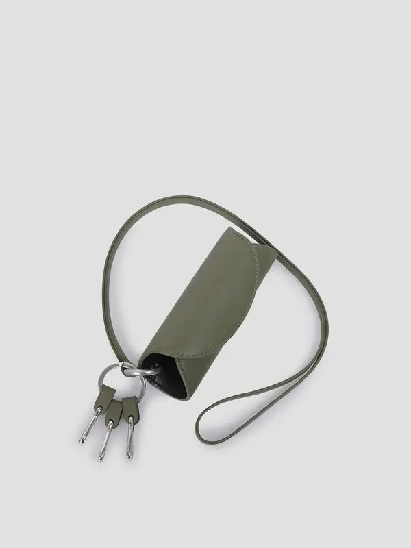JIL SANDER Leather Multiple Ket-he Ring Bag