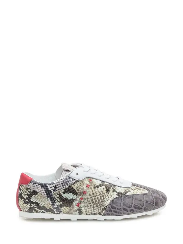 Marni Panelled Low Top Sneakers - Multicolore