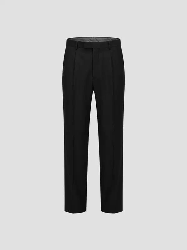 JIL SANDER Wool Mohair Tailored Trousers - Black