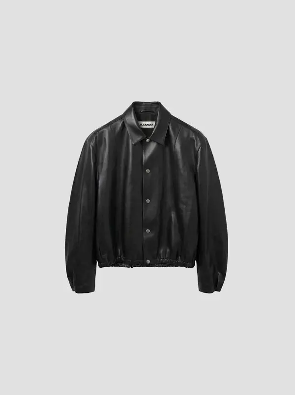 JIL SANDER Blouson Jacket In 100% Bovine Leather