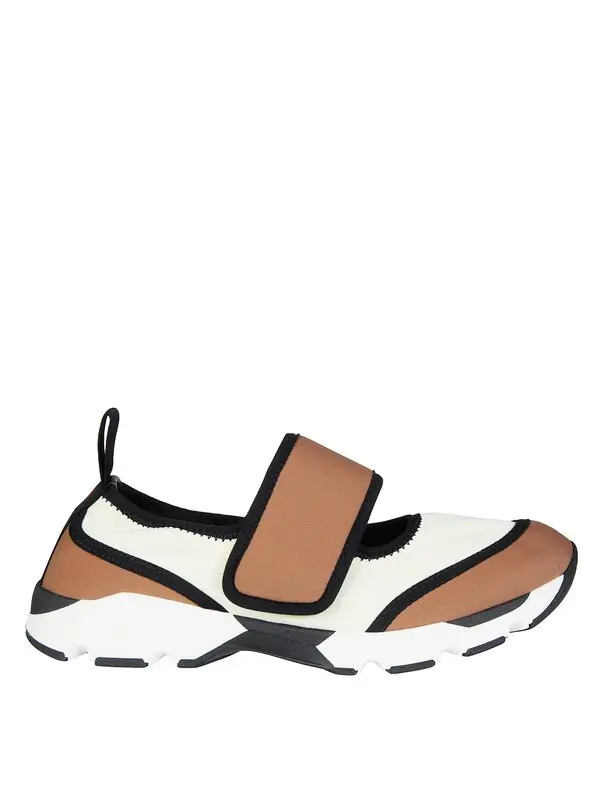 Marni Running Sneaker Mary Jane - Marrone