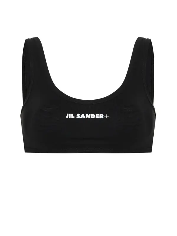 JIL SANDER Scoop Neck One-piece Bikini - Black