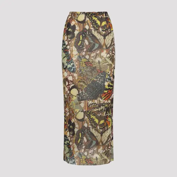JEAN PAUL GAULTIER Printed Maxi Skirt