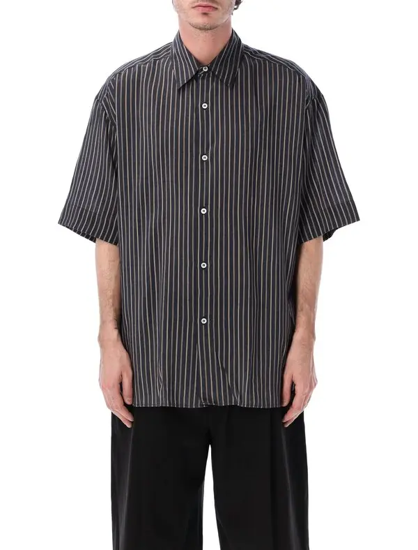 Studio Nicholson Sorono Oversized Short Sleeve Shirt - Blue