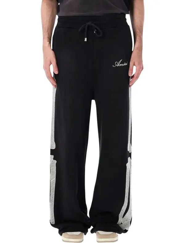 Amiri Bone Tailoring Drawstring Waistband Pants - Black