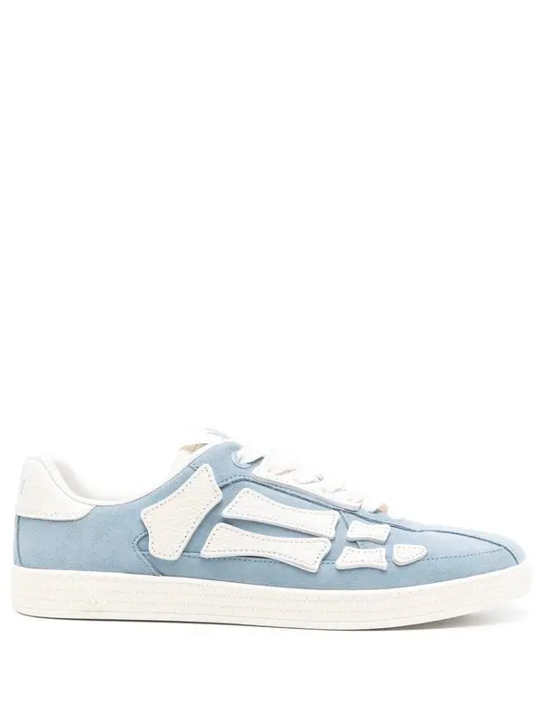 Amiri Pacific Bones" Skeleton Suede Sneakers - Blue