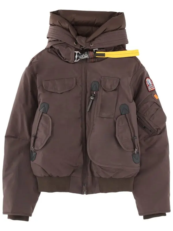PARAJUMPERS Gobi Hooded Bomber Jacket - Brown