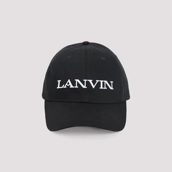 LANVIN Logo Embroidered Baseball Cap - Black