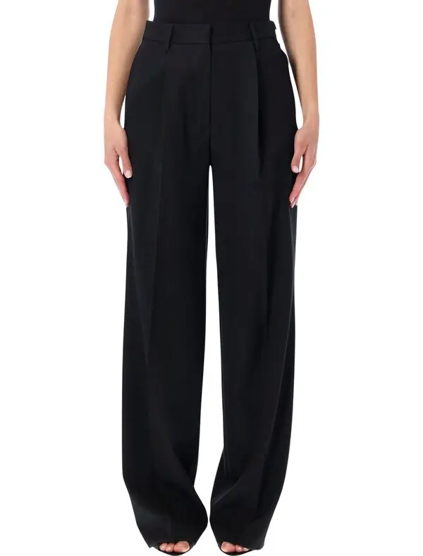 Dries Van Noten Tailored Wool Trousers - Black