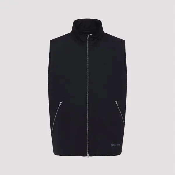 JIL SANDER Sleeveless Zip-up Vest - Blue