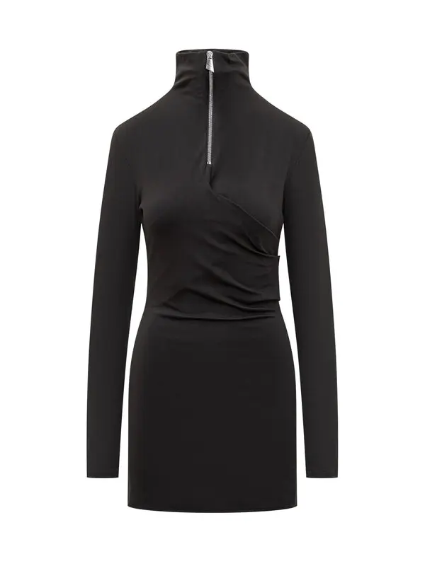 Attico Long Sleeve Zip-up Dress