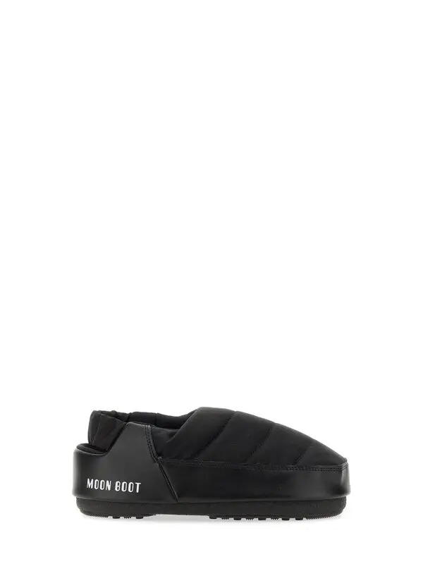 Moon Boot Evolution Slip-on Sandal With Non-slip Rubber Sole - Black