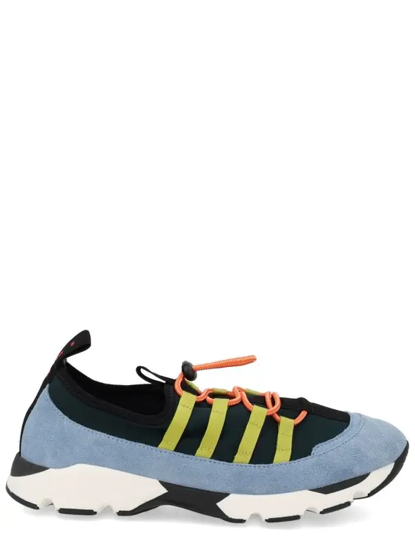 Marni Suede Trimmed Sneakers - Multicolour