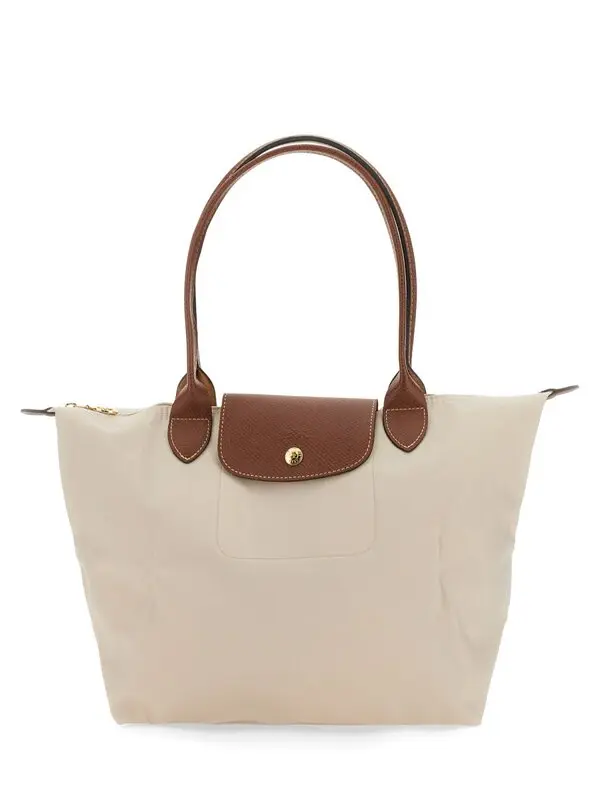 Longchamp Foldable Shoulder Bag - White