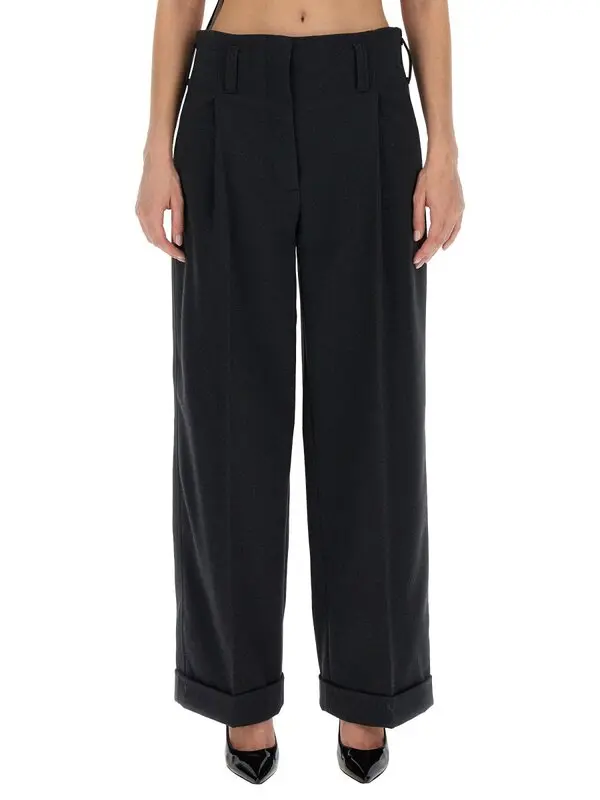 Philosophy Di Lorenzo Serafini Wide Leg Trousers - Grey