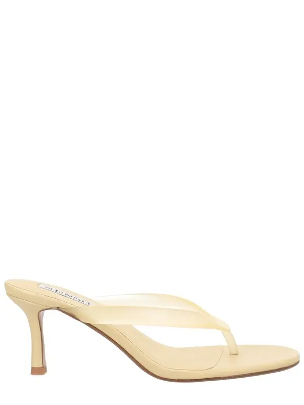Senso Heeled Square Toe Thong Sandals