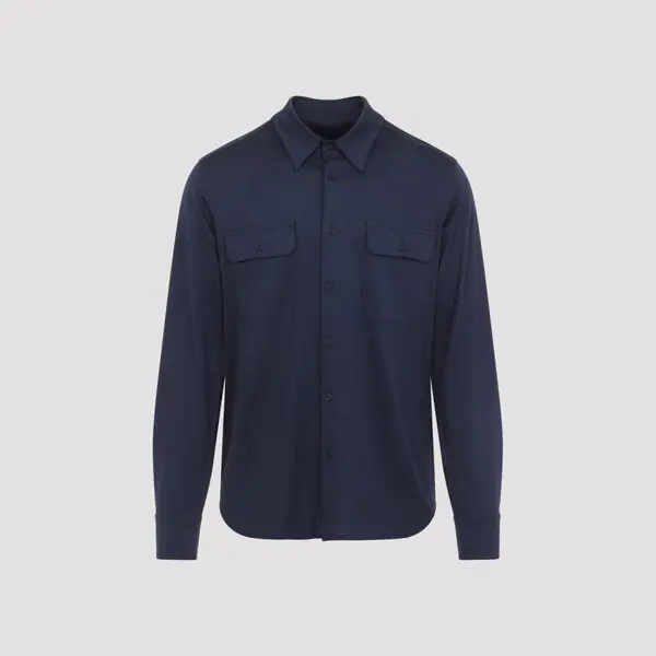 TOM FORD Silk Cotton Blend Military Shirt