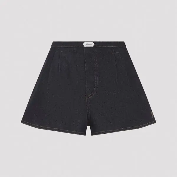 Jacquemus Logo Detailed Denim Shorts