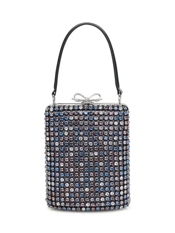SELF-PORTRAIT Embellished Mini Bucket Bag - Multi Coloured