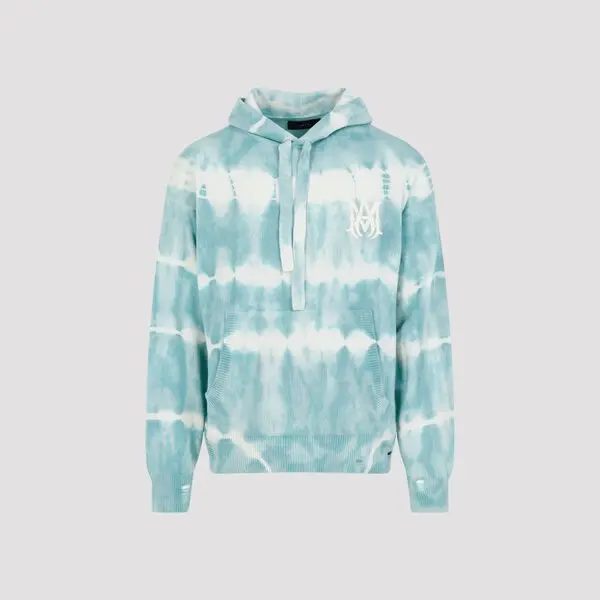 Amiri Tie-dye Cashmere Hoodie - Blue
