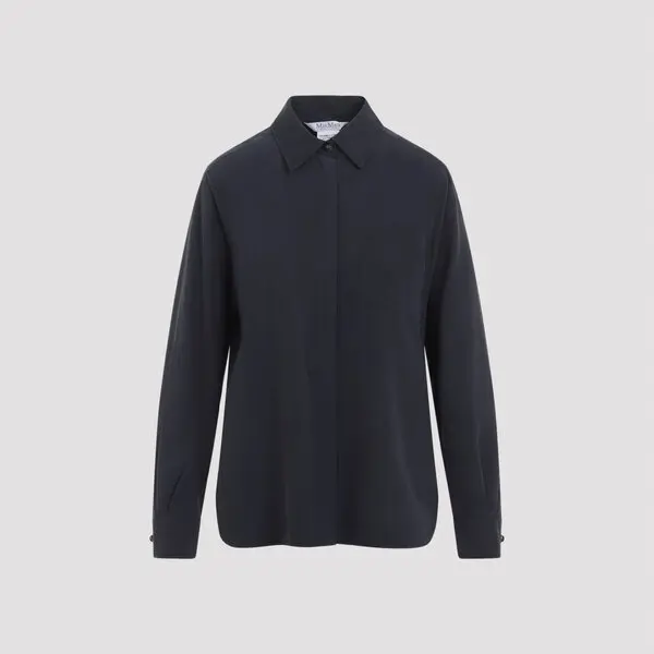 Max Mara Siamese Silk Shirt - Black