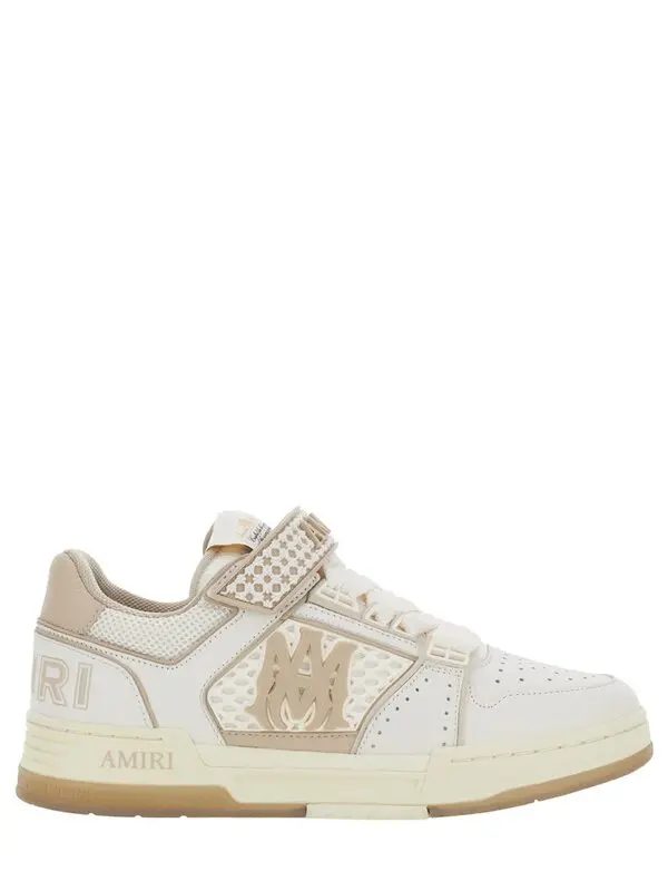 Amiri Perforated Logo Appliqué Sneakers - White