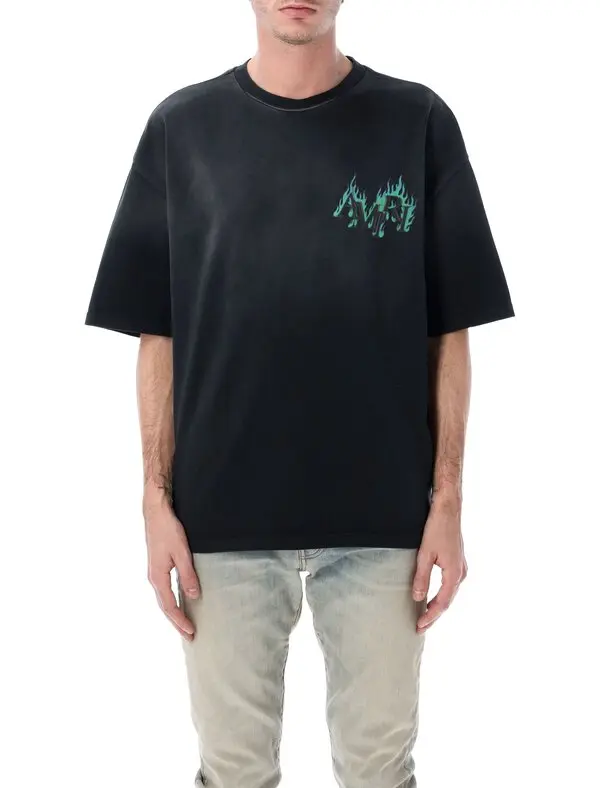 Amiri Crew-neck Short-sleeve T-shirt - Black