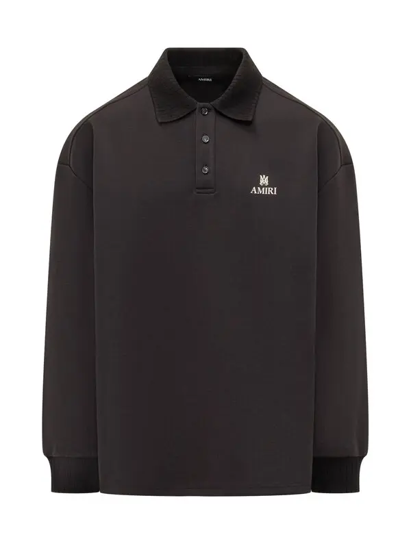Amiri Oversized Polo With Embroidery