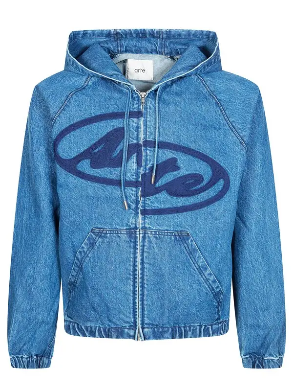 ARTE Split Logo Denim Hood Jacket Spring/summer 2025