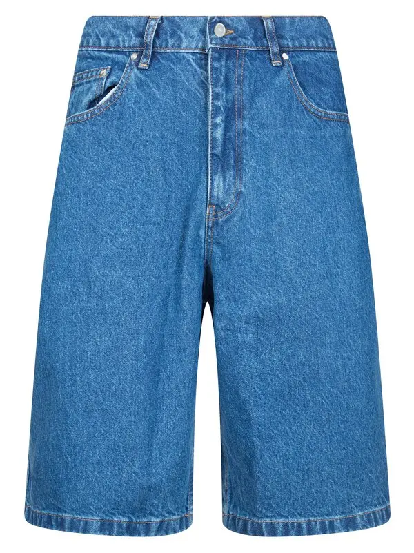 ARTE Round Pocket Denim Shorts - Blu