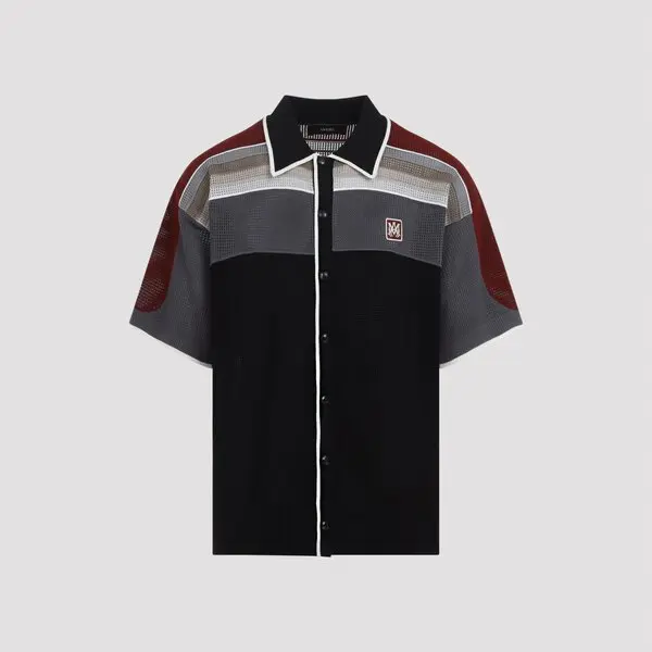 Amiri Ma Sport Logo-patch Shirt - Black