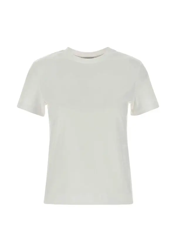 Max Mara Crewneck Short Sleeve Cotton T-shirt - White