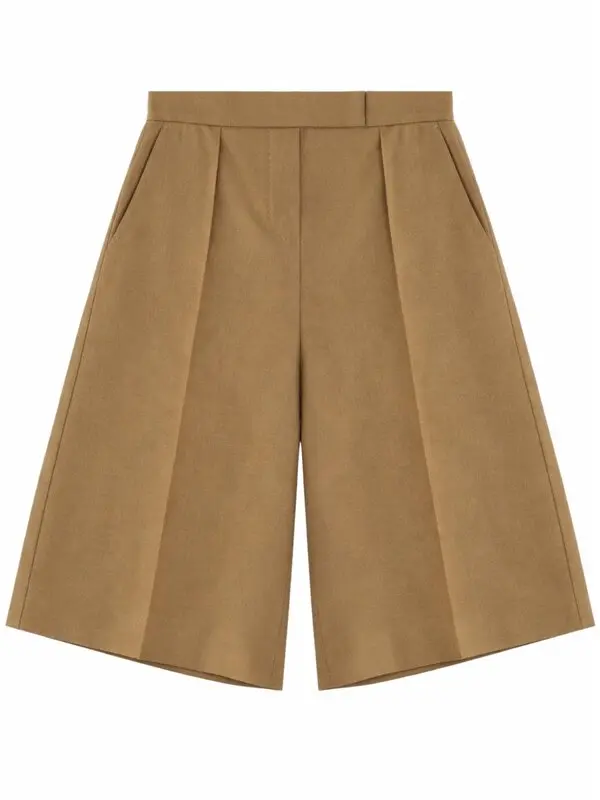Max Mara Linen Bermuda Shorts - Beige