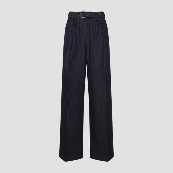 Dries Van Noten Belted Wide-leg Denim Jeans