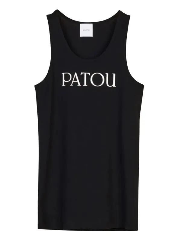 PATOU Slim Fit Logo Tank - Black