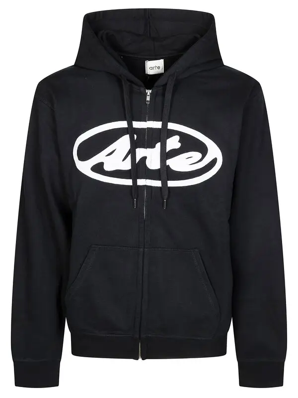 ARTE Circle Logo Mini Zip Hoodie For