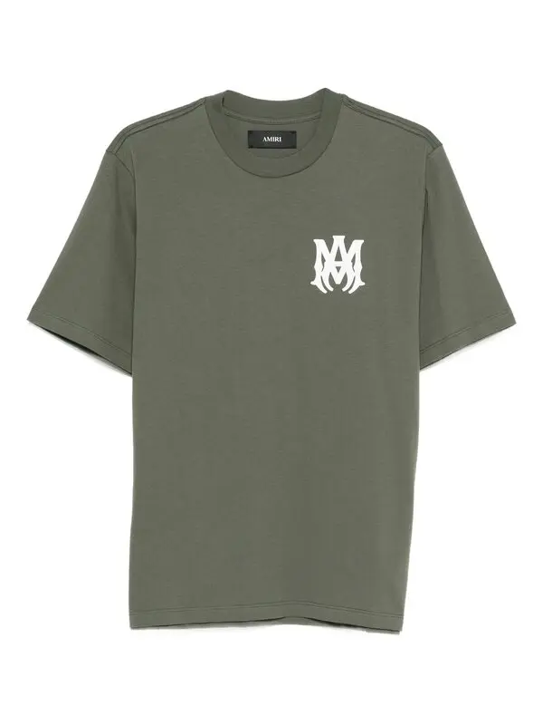 Amiri Mini Logo Print Short Sleeve T-shirt Size - Green