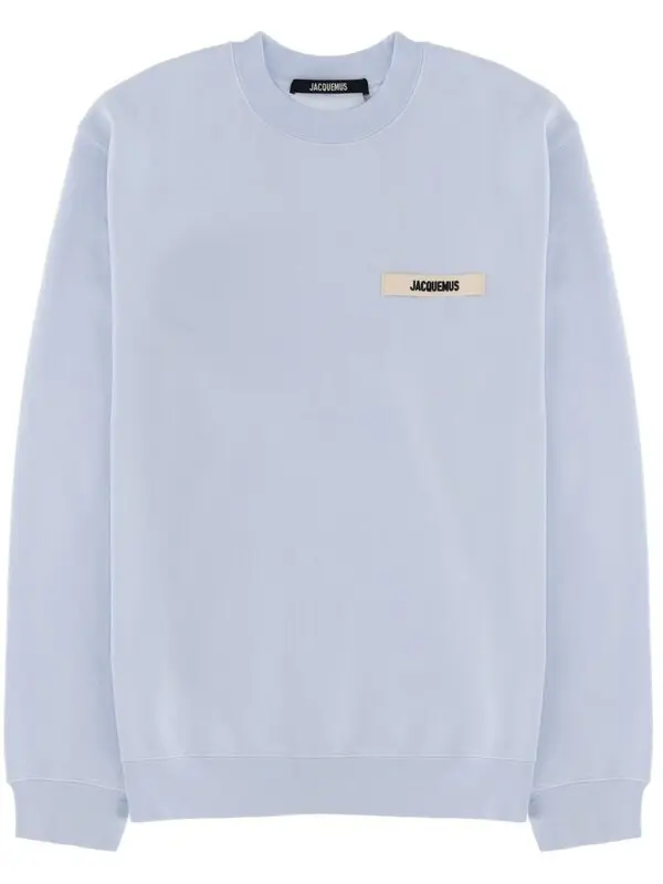 Jacquemus Grosgrain Logo Sweatshirt - Azure