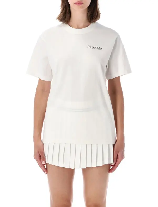 SPORTY & RICH Heritage Yankees Crewneck Sweatshirt - Bianco