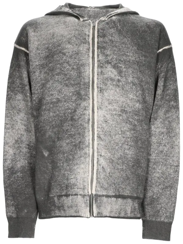 AMISH SUPPLIES Zip-up Cotton Sweater - Grey