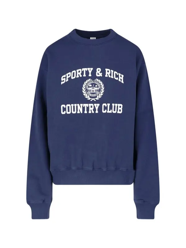 Sporty & Rich Graphic Sweatshirt - Blue