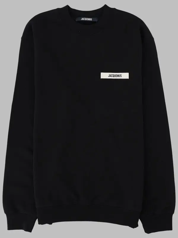 Jacquemus Grosgrain Logo Sweatshirt - Black