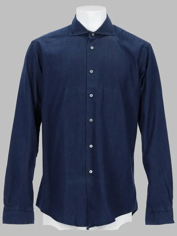 Brian Dales Classic Cotton Shirt For - Denim